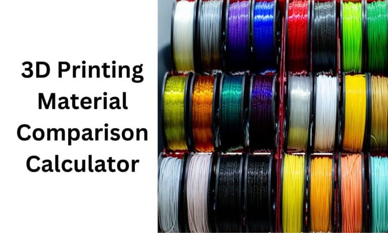 3D Printing Material Comparison Calculator: Avoid 3D Printing Disasters ...