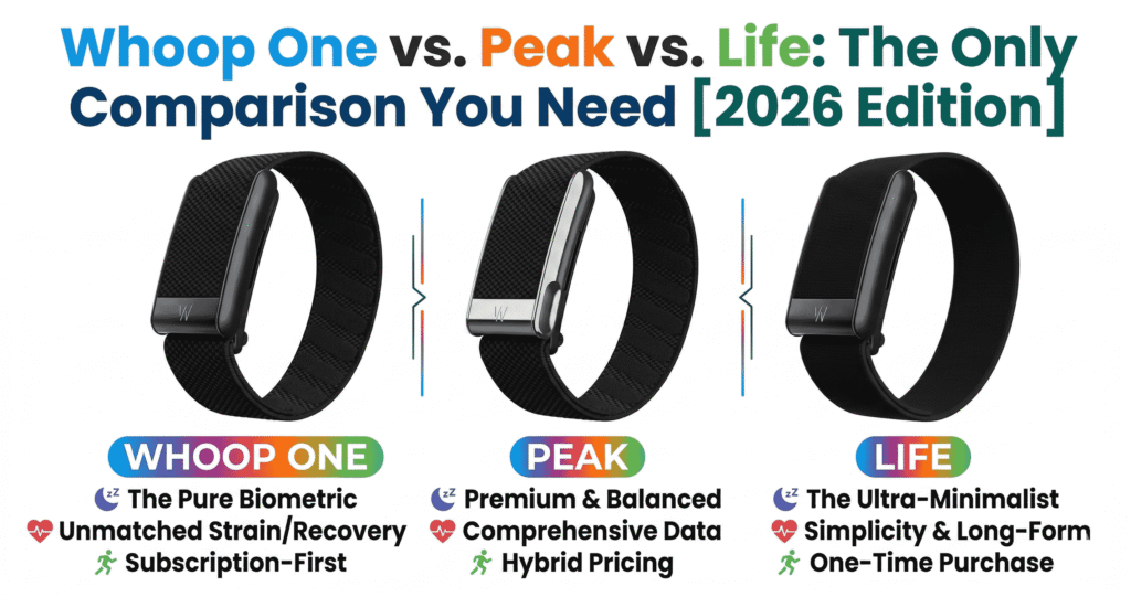 Whoop One vs. Peak vs. Life: The Only Comparison You Need [2026 Edition ...